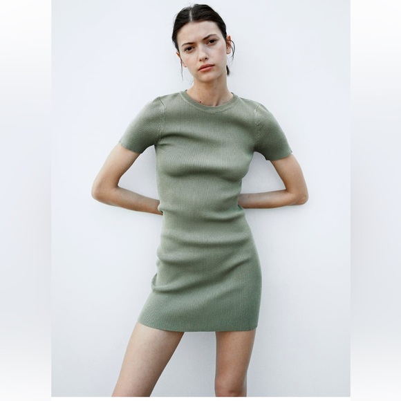 Zara | Dresses | Zara Knit Mini Dress | Poshmark